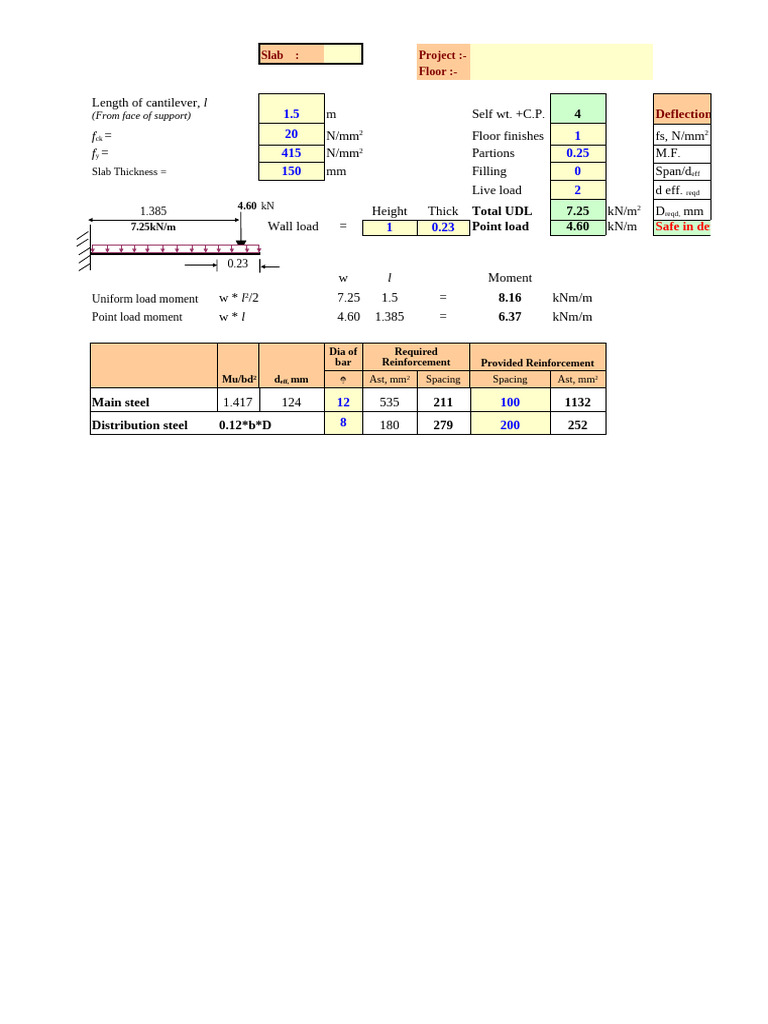 Slab Design All Condition | PDF | Mechanical Engineering | Structural Engineering