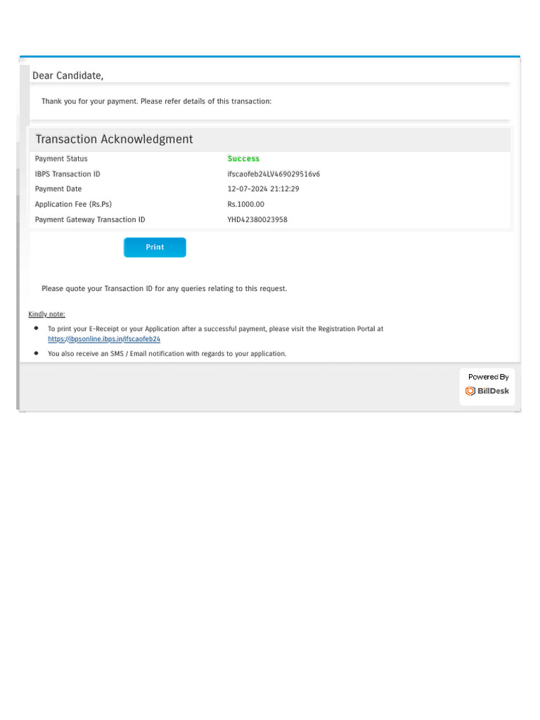 BillDesk Payment Gateway : PDF | PDF