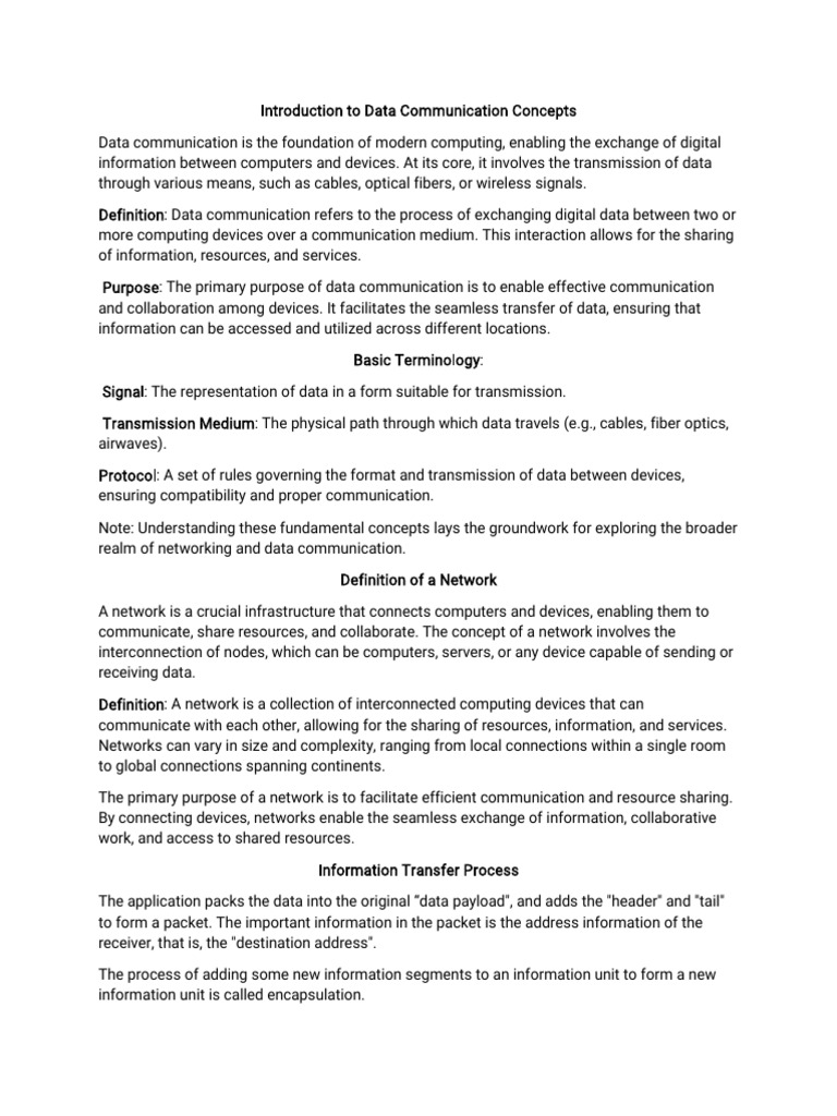 TCS 221 Introduction To Networking | PDF | Computer Network | Network Packet