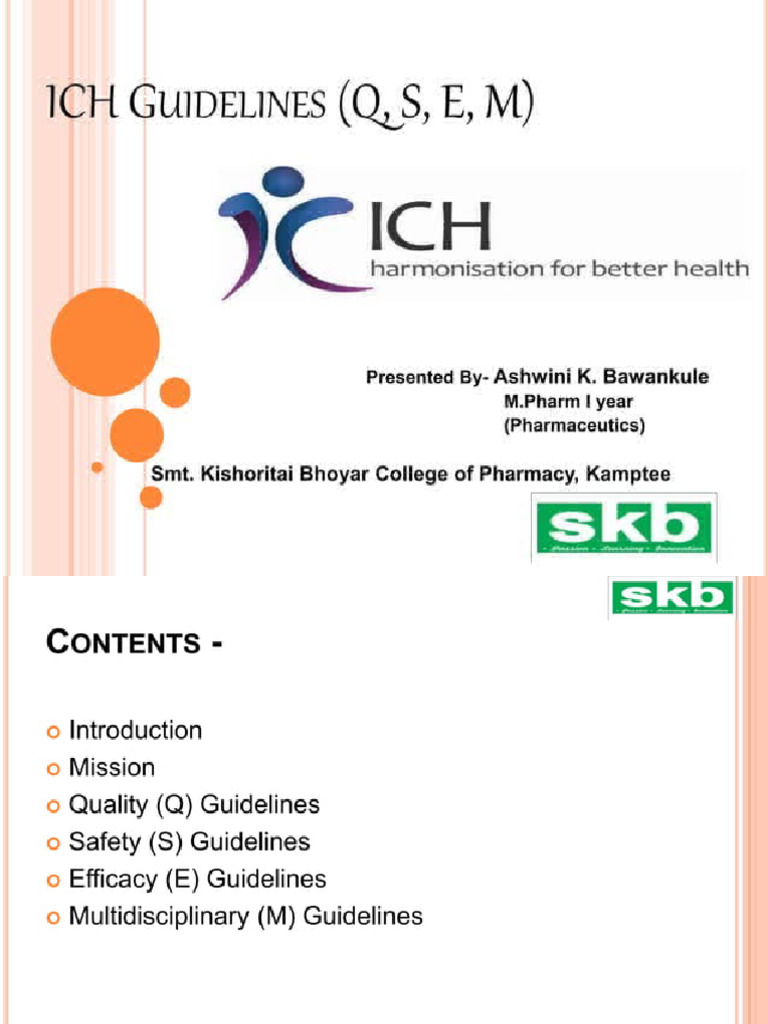 ICH - QSEM Guidelines Complete | PDF