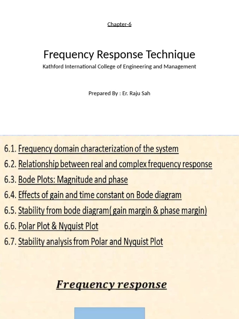 Frequency Response Technique | PDF