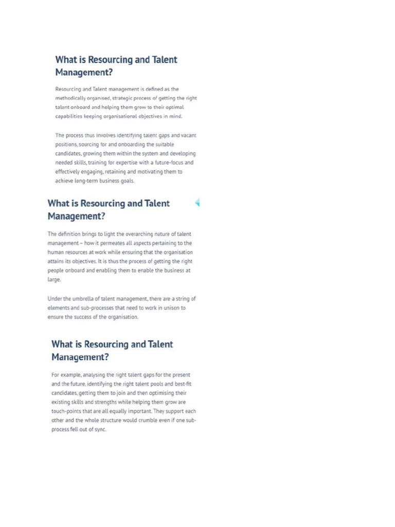 Talent Management | PDF