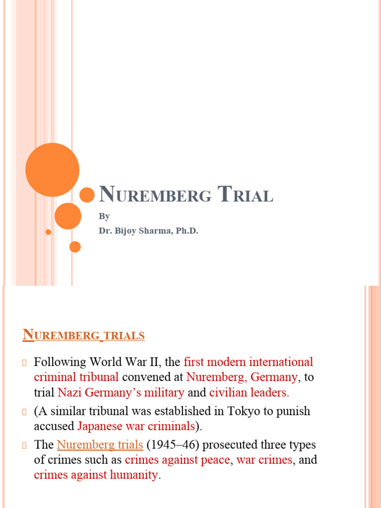 Nubemberg Trial | PDF | Nuremberg Trials | War Crime