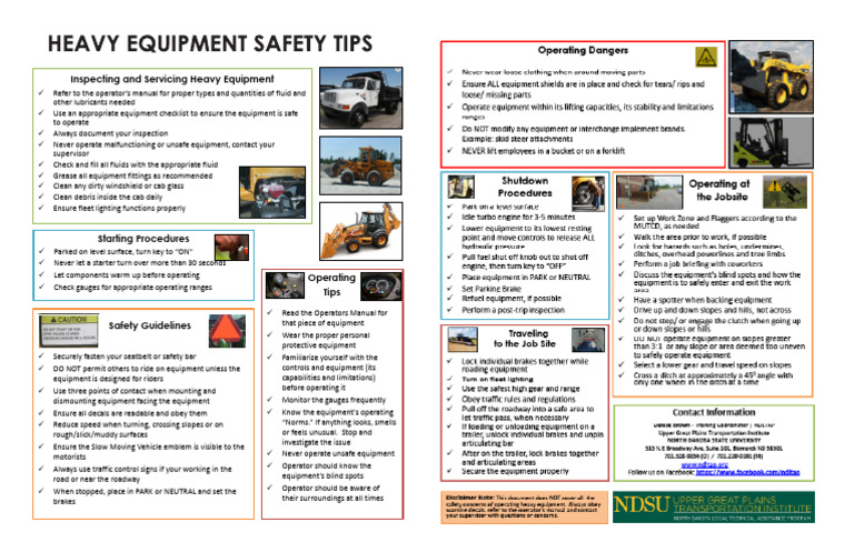 Heavy Equipment Safety Guidelines | PDF | Land Transport | Vehicles