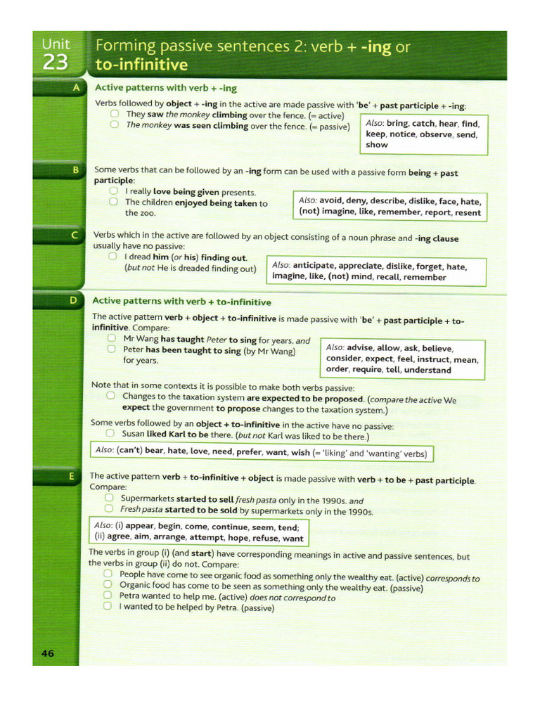 5 - Hewings - Unit 23 Forming Passive Sentences 2 | PDF