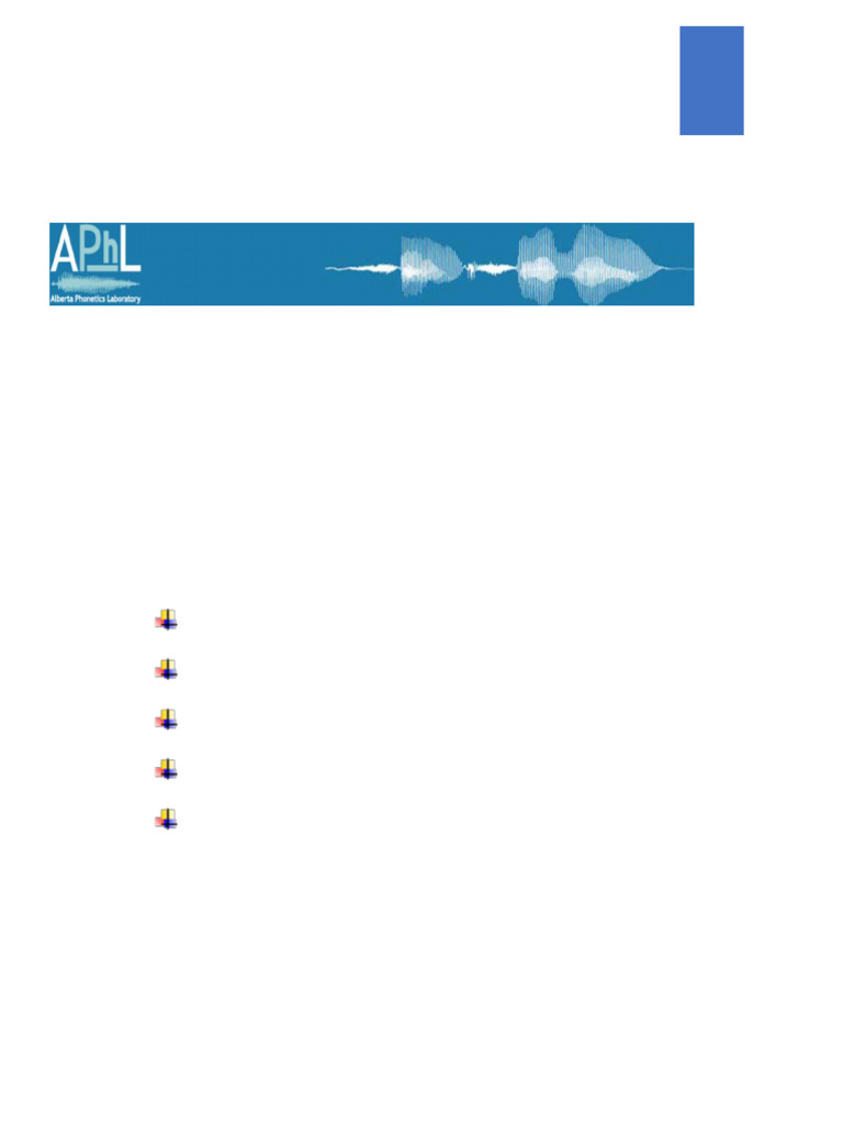 Alberta Phonetics Laboratory | PDF | Speech | Phonetics