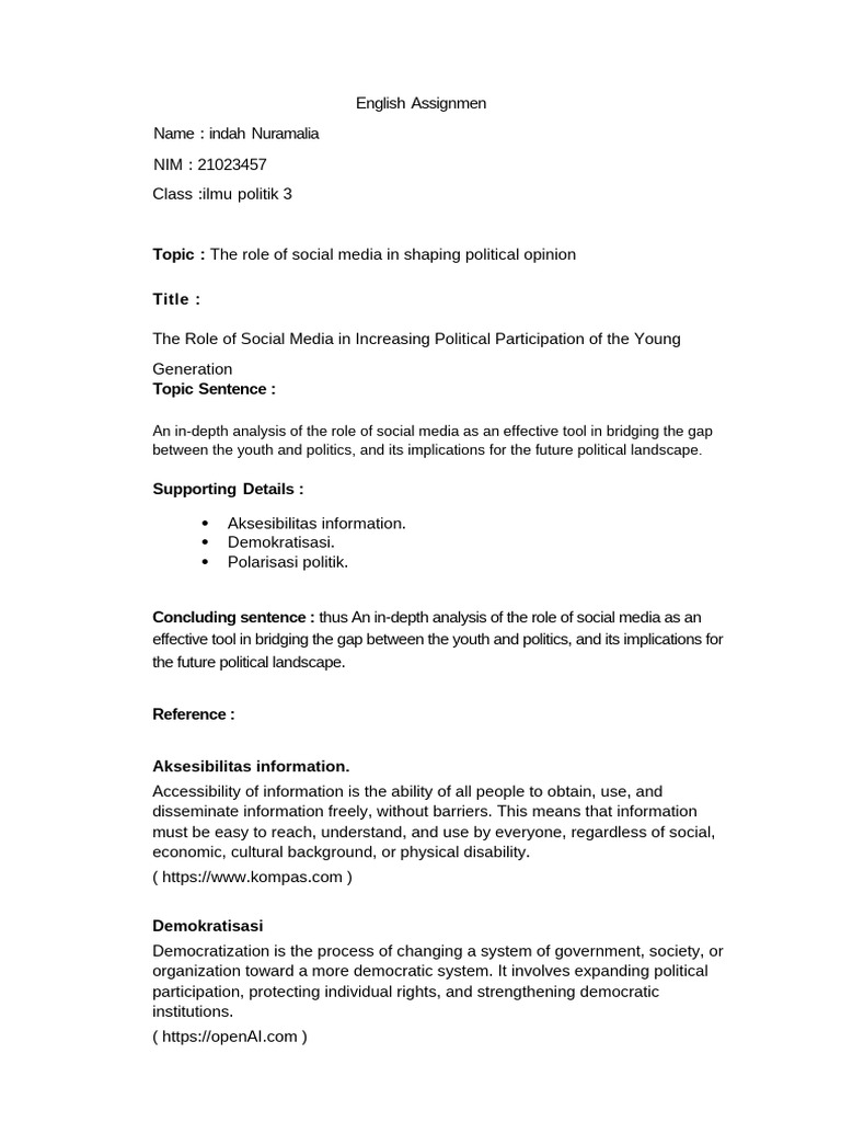 english assignments 3-indah Nuramalia | PDF