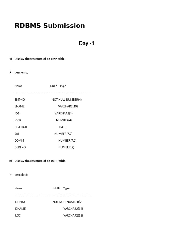 Mca B 11 RDBMS | PDF | Pl/Sql | Computer Programming