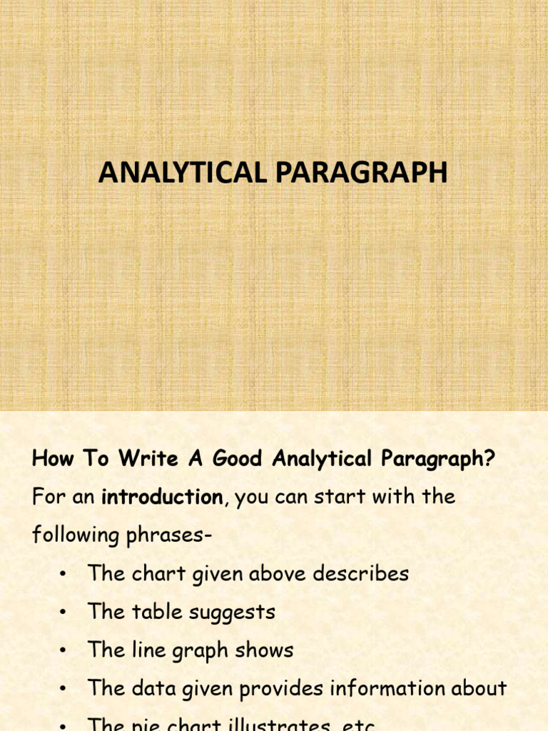 Analytical Paragraph Tips English Class 10 | PDF | Evidence | Phrase