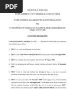 PNG Statutory Declaration Form Guide | PDF