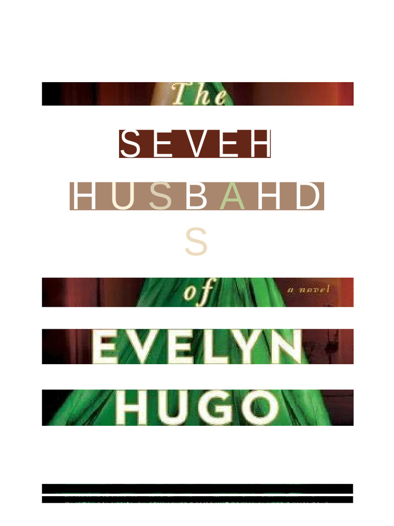 2018 The Seven Husbands of Evelyn Hugo by Taylor Jenkins Reid A Novel Washington Square Press 2 ...