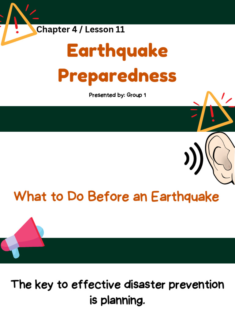 Essential Earthquake Preparedness Guide | PDF