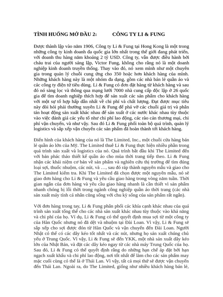 Case For Chapter 2 | PDF