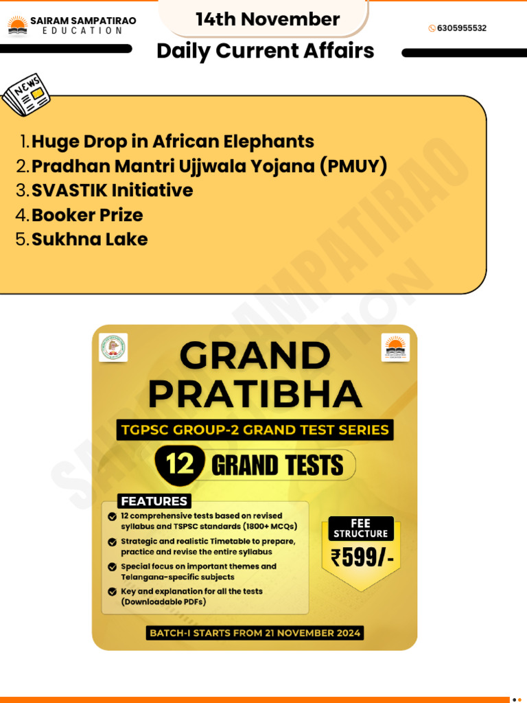 SSE 14th November CA - 20241114 - 195817 - 0000 | PDF | Elephant ...