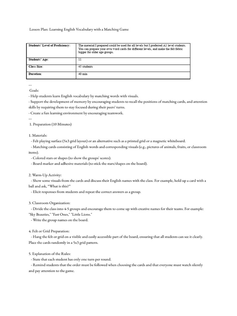 lesson plan | PDF | Psychology | Behavior Modification