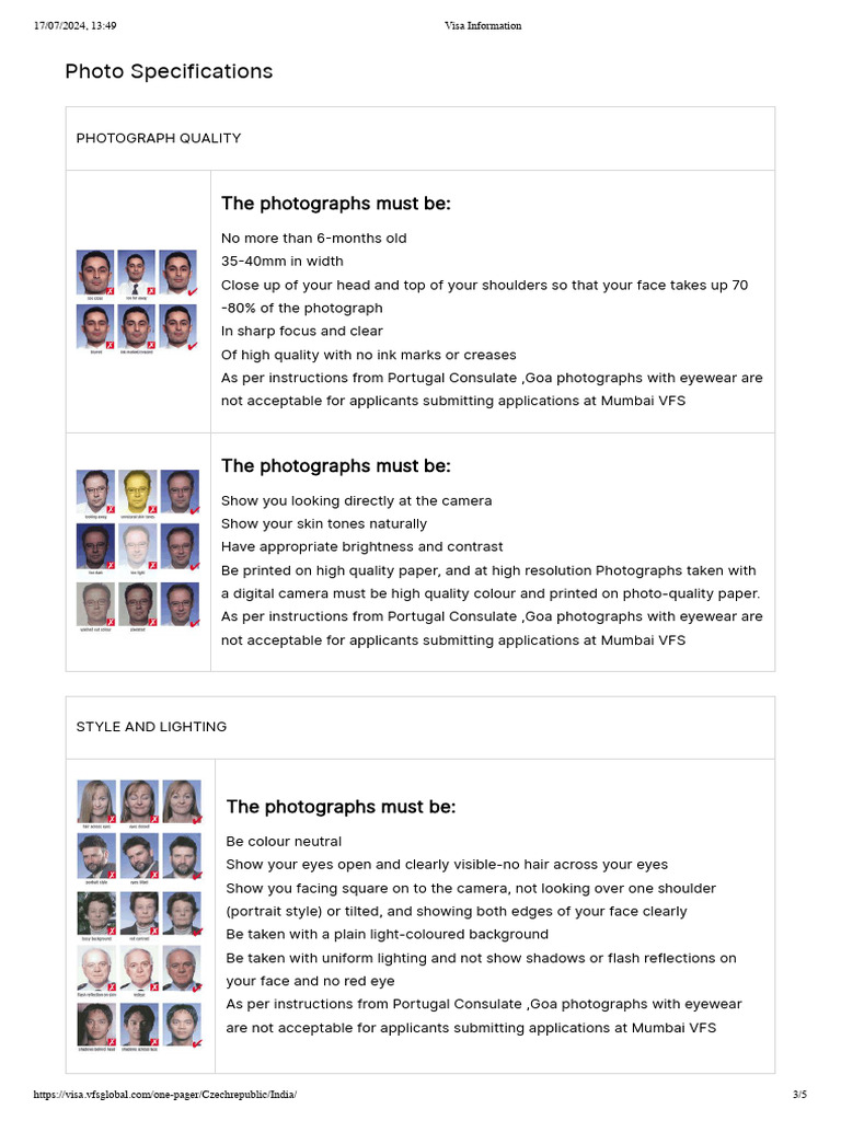 Photo Specifications | PDF | Glasses | Photograph