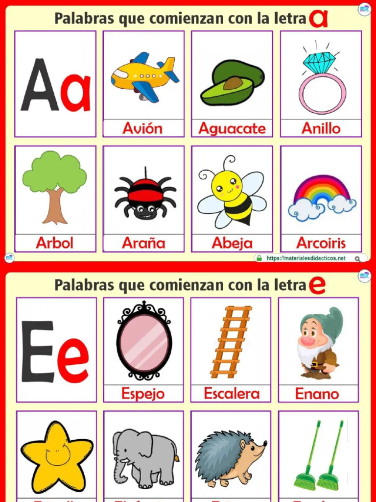 Las Vocales de La A A La U | PDF