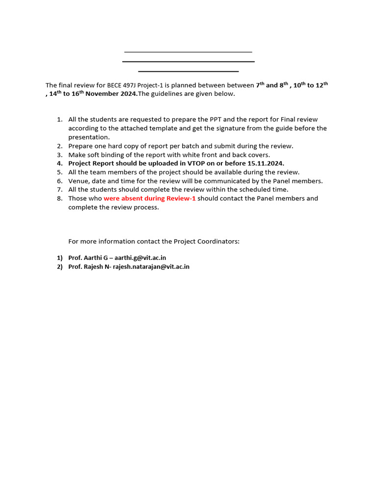 Guidelines-Students | PDF