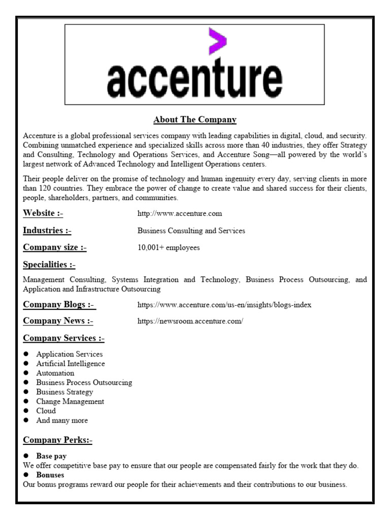 Accenture | PDF | Insurance | Outsourcing