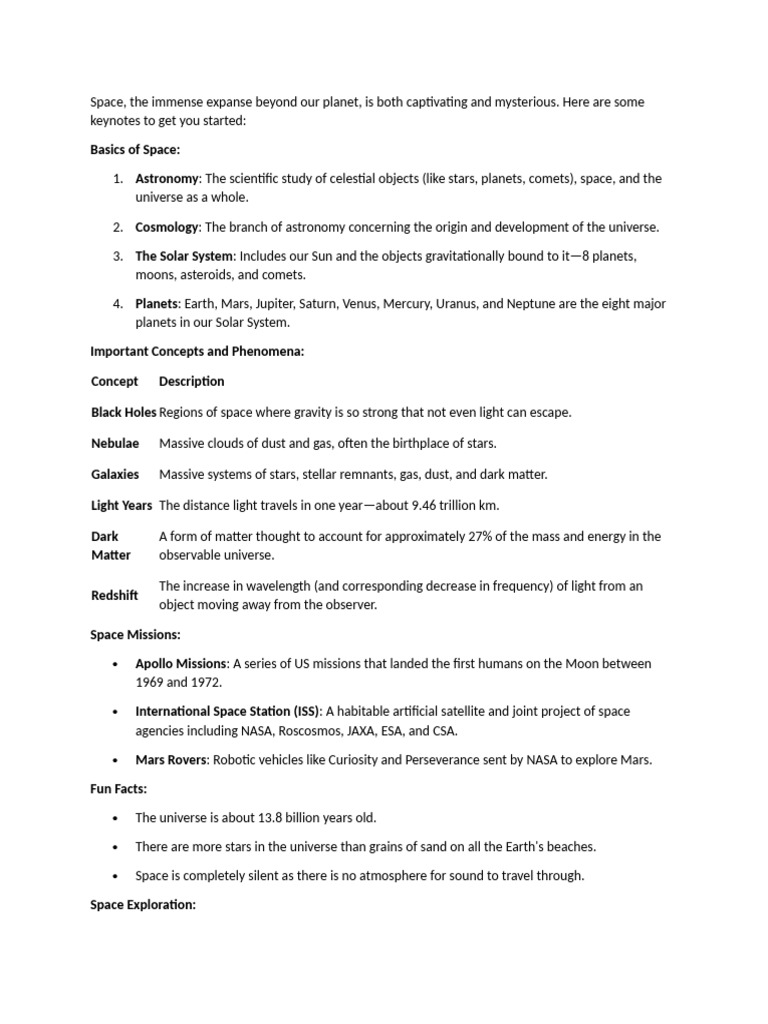 Space | PDF