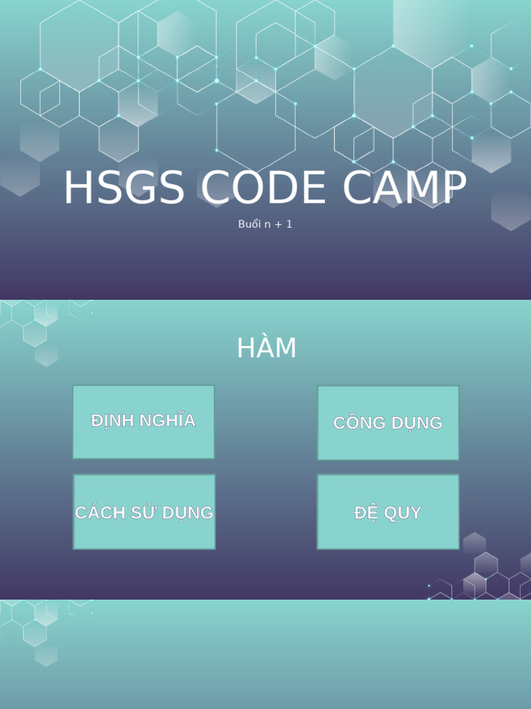 Hsgs Code Camp: Bu I N + 1 | PDF