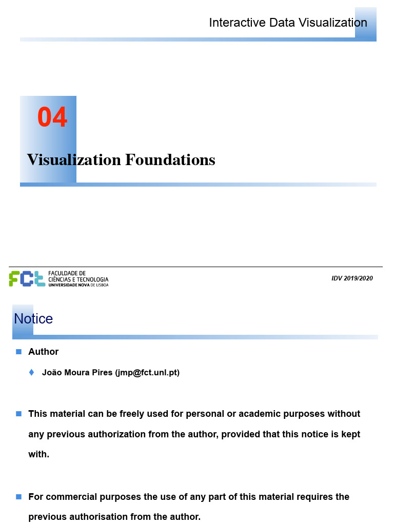 IDV-04-Visualization Foundations | PDF | Visualization (Graphics) | Information