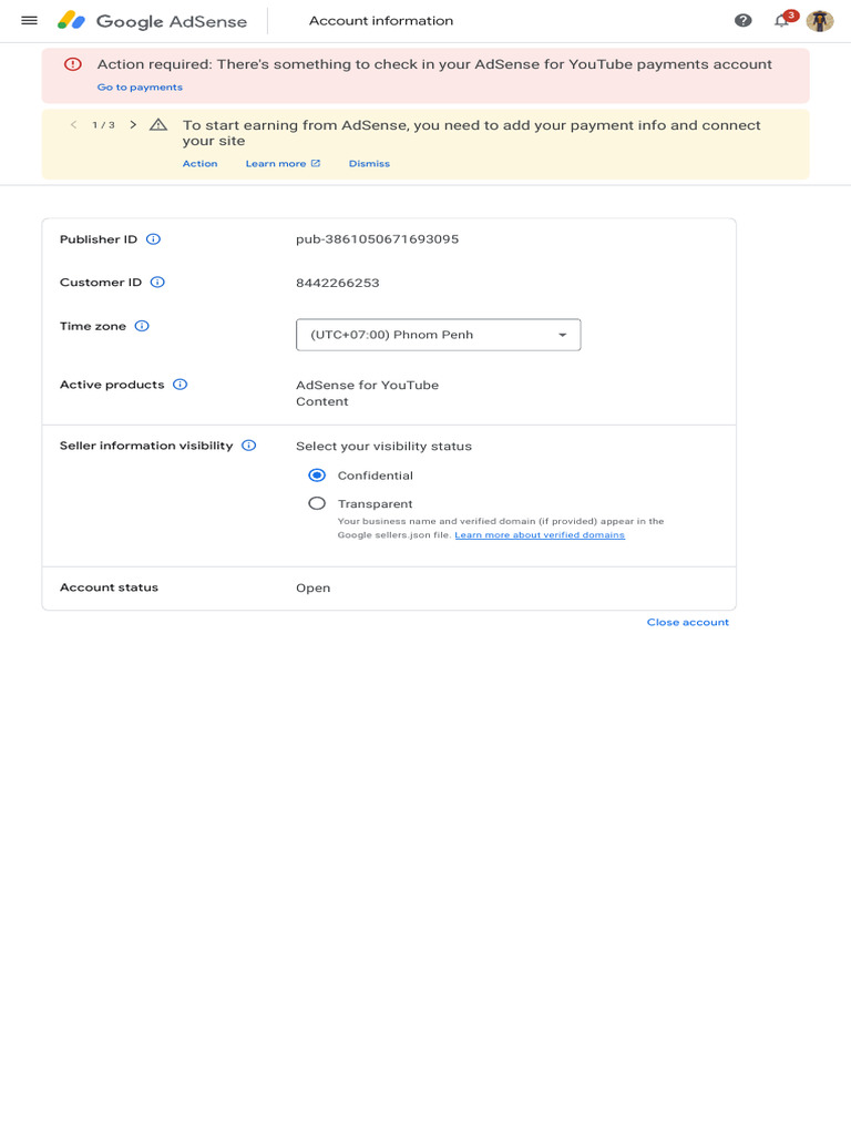 Account Information – Settings – Account – Google… | PDF