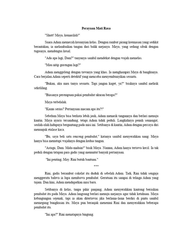 Perayaan Mati Rasa | PDF