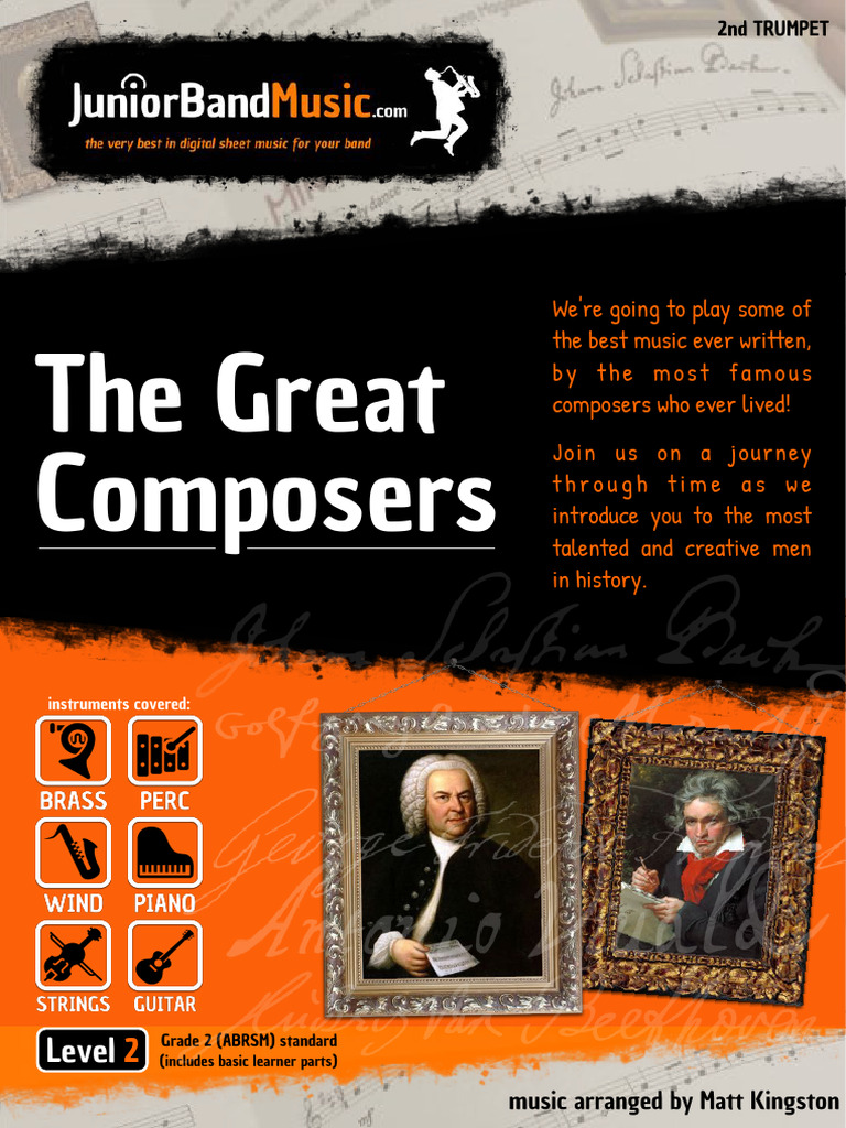 08 2nd TRUMPET - The Great Composers | PDF | Ludwig Van Beethoven | The Nutcracker