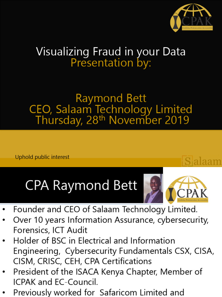 Visualizing-Fraud-in-your-Data-by-Raymond-Kiprotich-Bett | PDF | Fraud ... Visualizing-Fraud-in-your-Data-by-Raymond-Kiprotich-Bett | PDF | Fraud ...