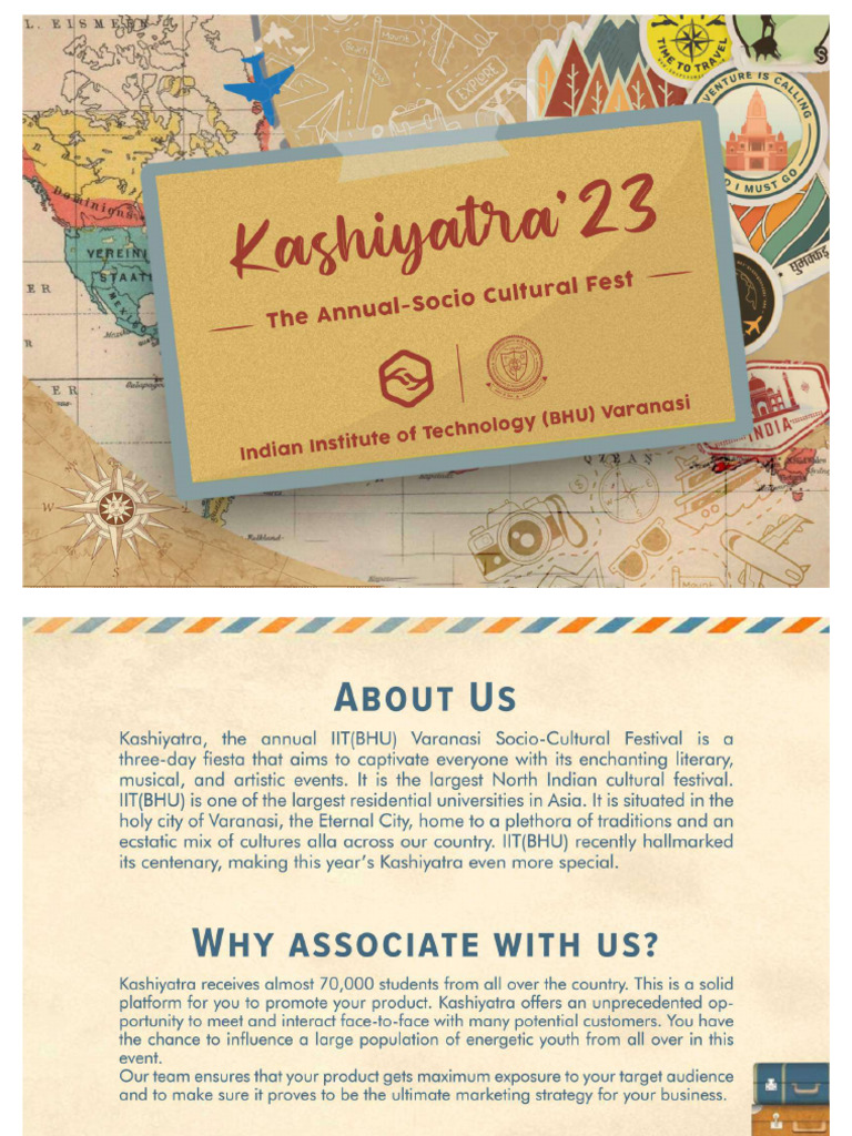 Kashiyatra Iit Bhu Cultural Fest Brochure | PDF