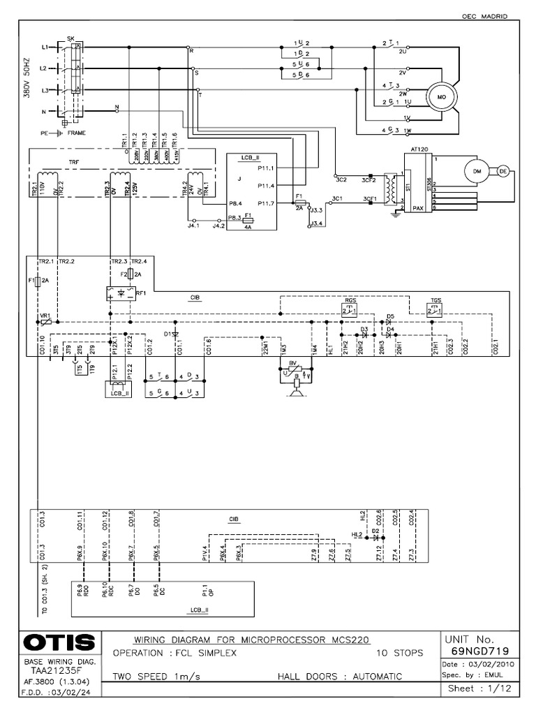 Schema Otis 2v | PDF