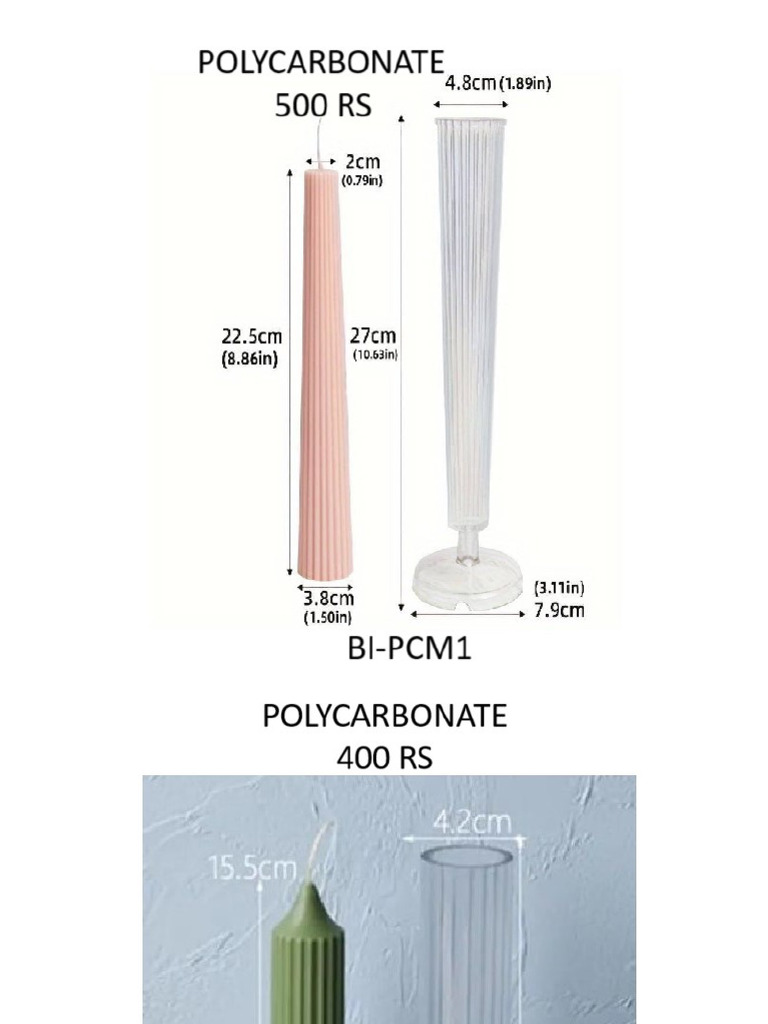 Bi-Pcm (Polycarbonate Candle Mold) | PDF