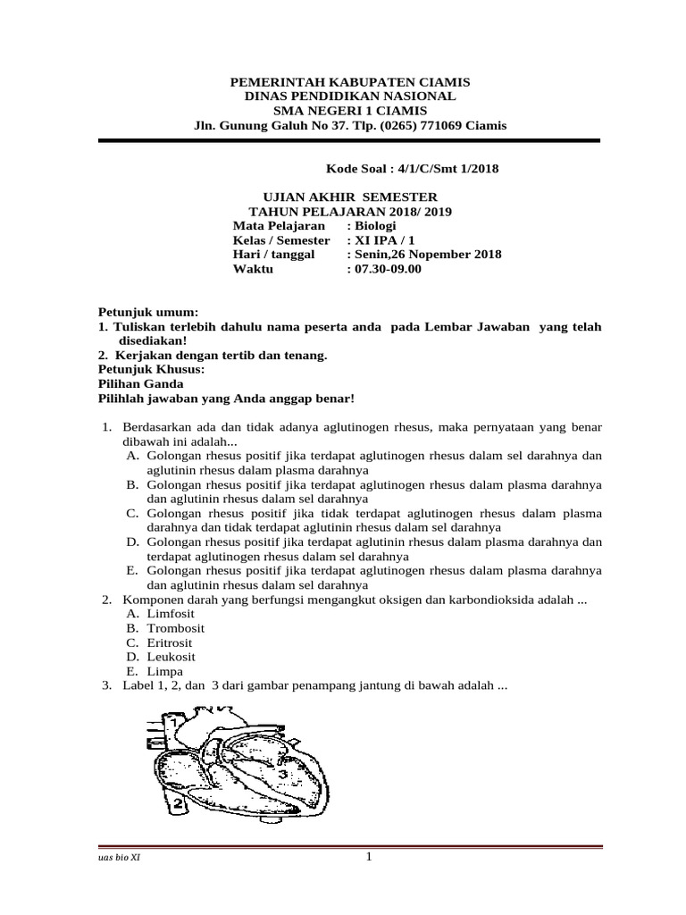 SOAL 2018 UAS Fix | PDF