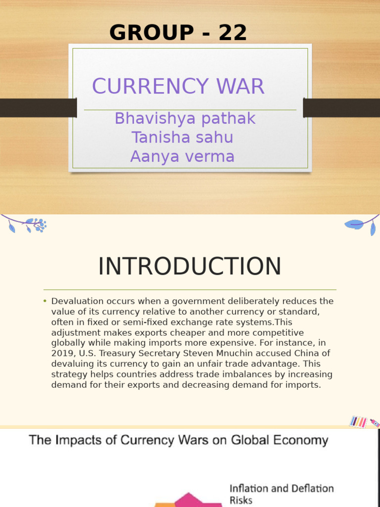 Currency Devaluation and Economic Strategies | PDF