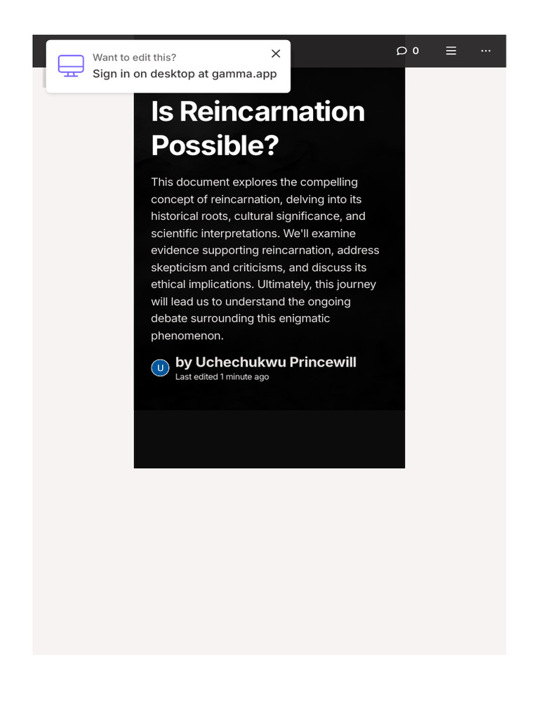 Is Reincarnation Possible? | PDF | Reincarnation | Soul