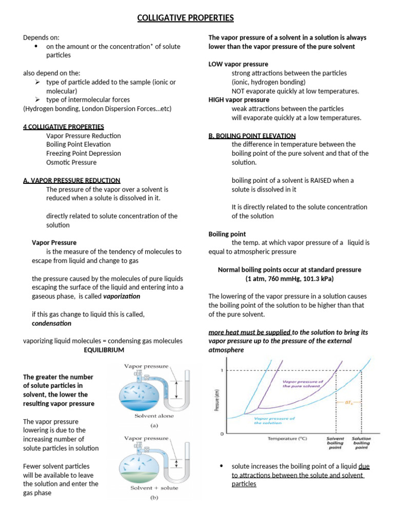 Colligative-Properties | PDF | Chemical Process Engineering ...