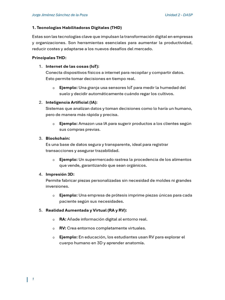 DASP UD2 - Resumen | PDF | Internet de las Cosas | Inteligencia artificial