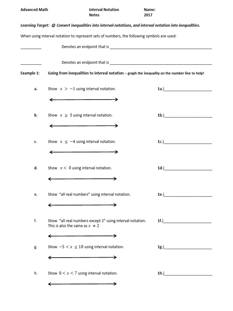 Interval-Notation_2 | PDF | Interval (Mathematics) | Mathematics