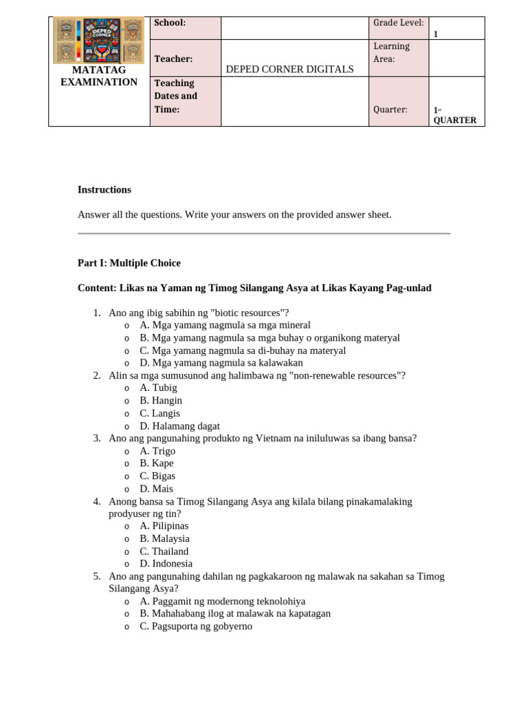 Apan W2-Deped Corner Digitals | PDF