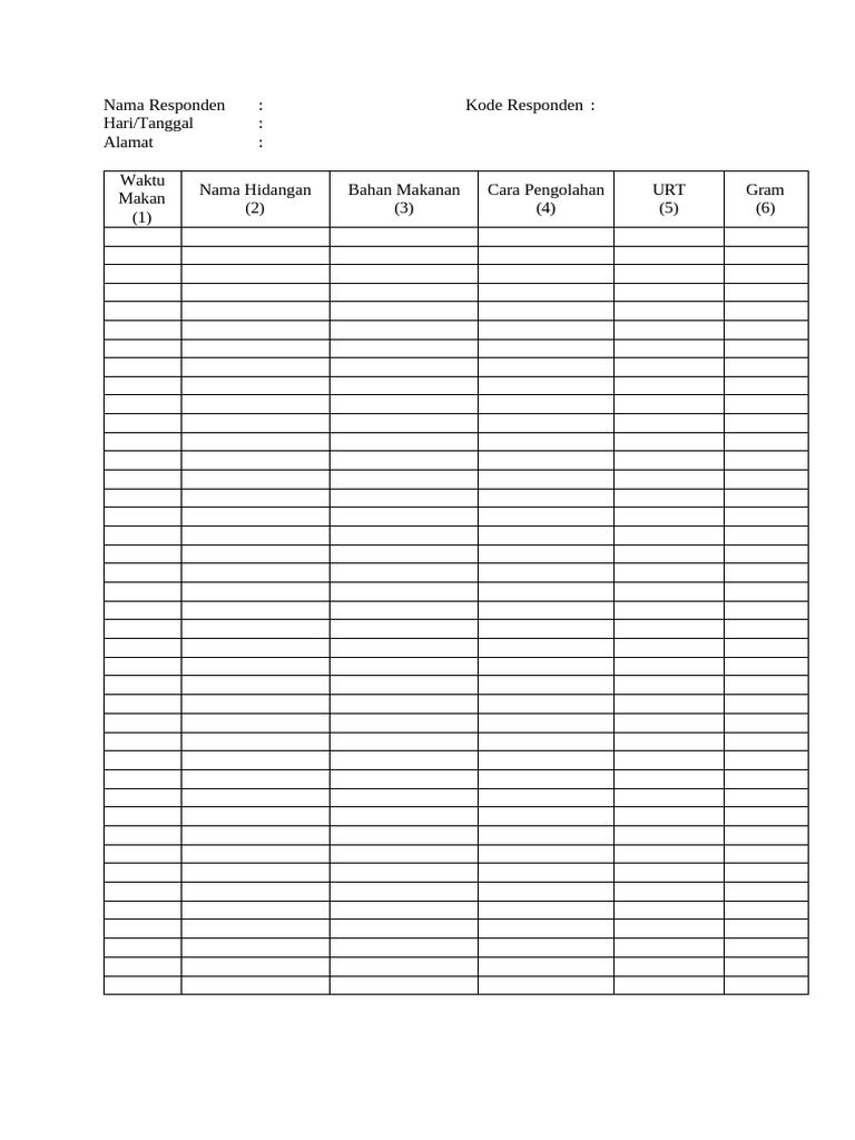 Tabel Responden | PDF