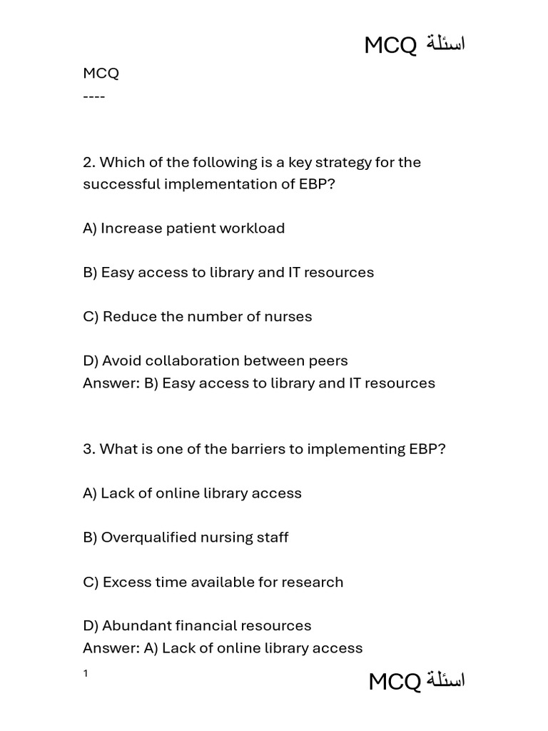 Successful Implementation of EBB | PDF | Nursing | Evidence Based Medicine