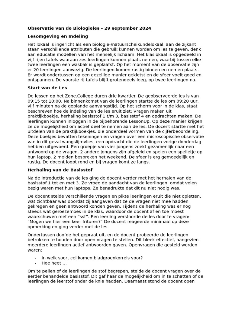 Filmisch Verslag Les | PDF