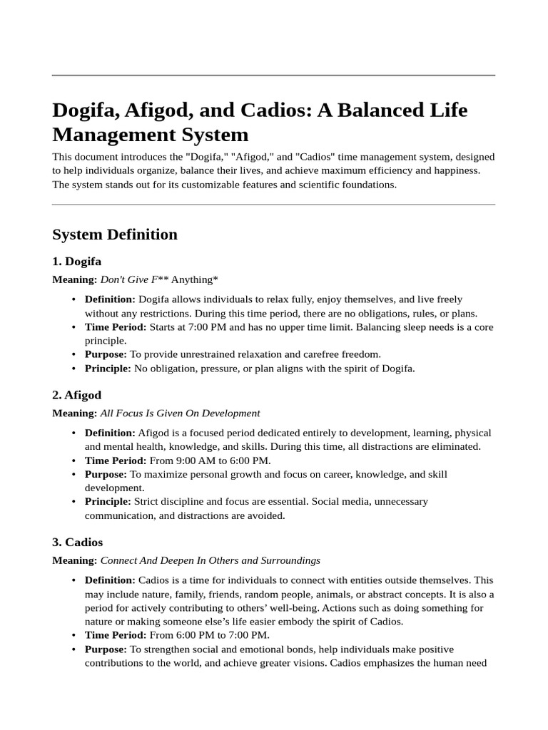 Balanced Life Management System | PDF | Happiness | Cognitive Science