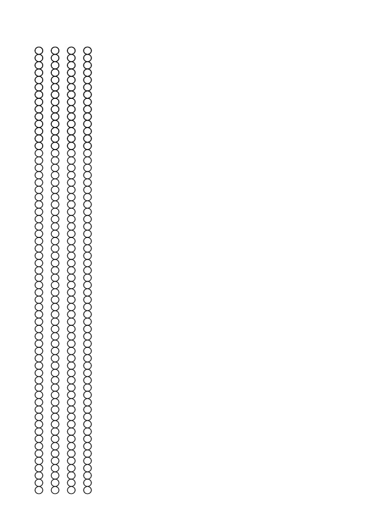 75-Question OMR Answer Sheet | PDF