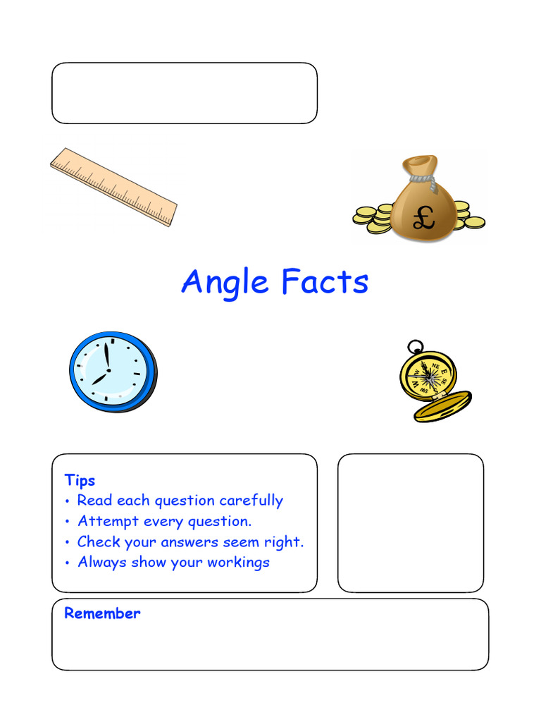 Geometry Angle Exercises | PDF