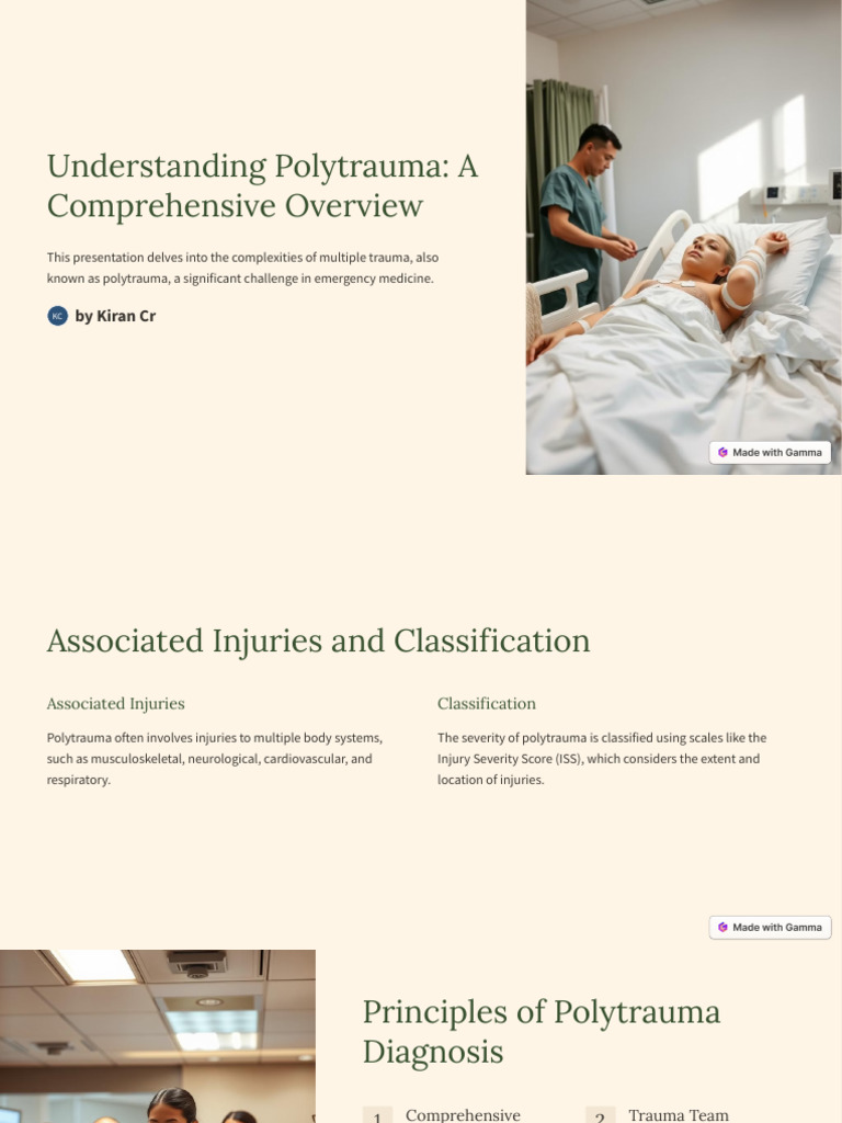 Understanding Polytrauma A Comprehensive Overview | PDF | Bleeding | Thrombus