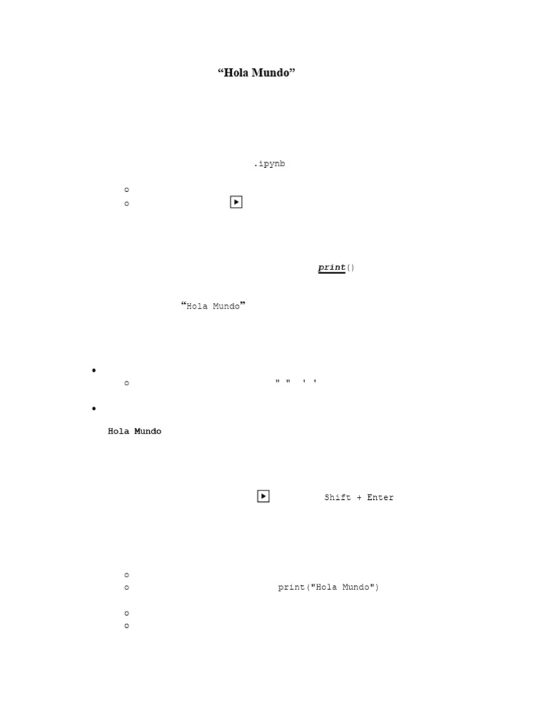 Hola Mundo Python | PDF