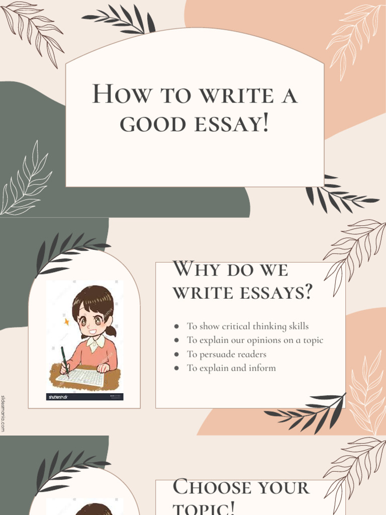 How to Write a Good Essay! Gr 7 | PDF | Essays | Argument