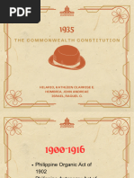 1935 Philippine Commonwealth Constitution | PDF | Philippines | Government